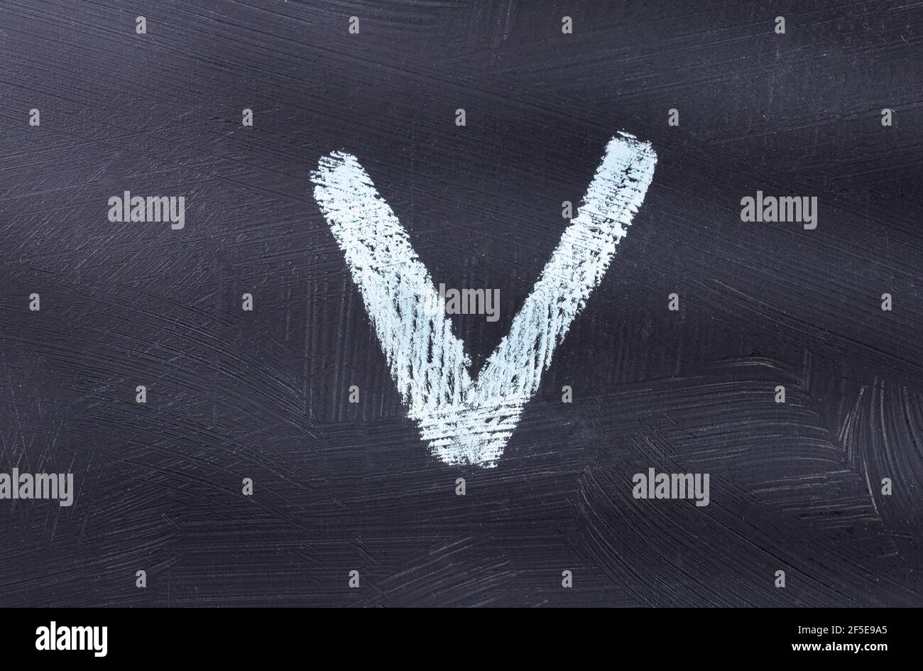 Letter V - Hand drawn alphabet font Stock Photo - Alamy