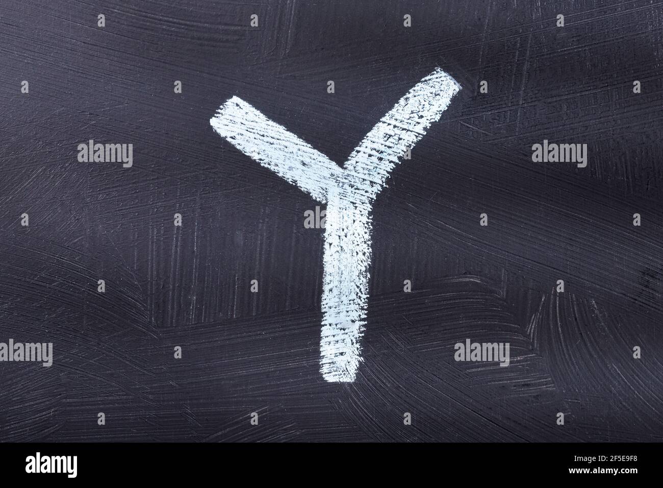 Letter Y - Hand drawn alphabet font Stock Photo - Alamy