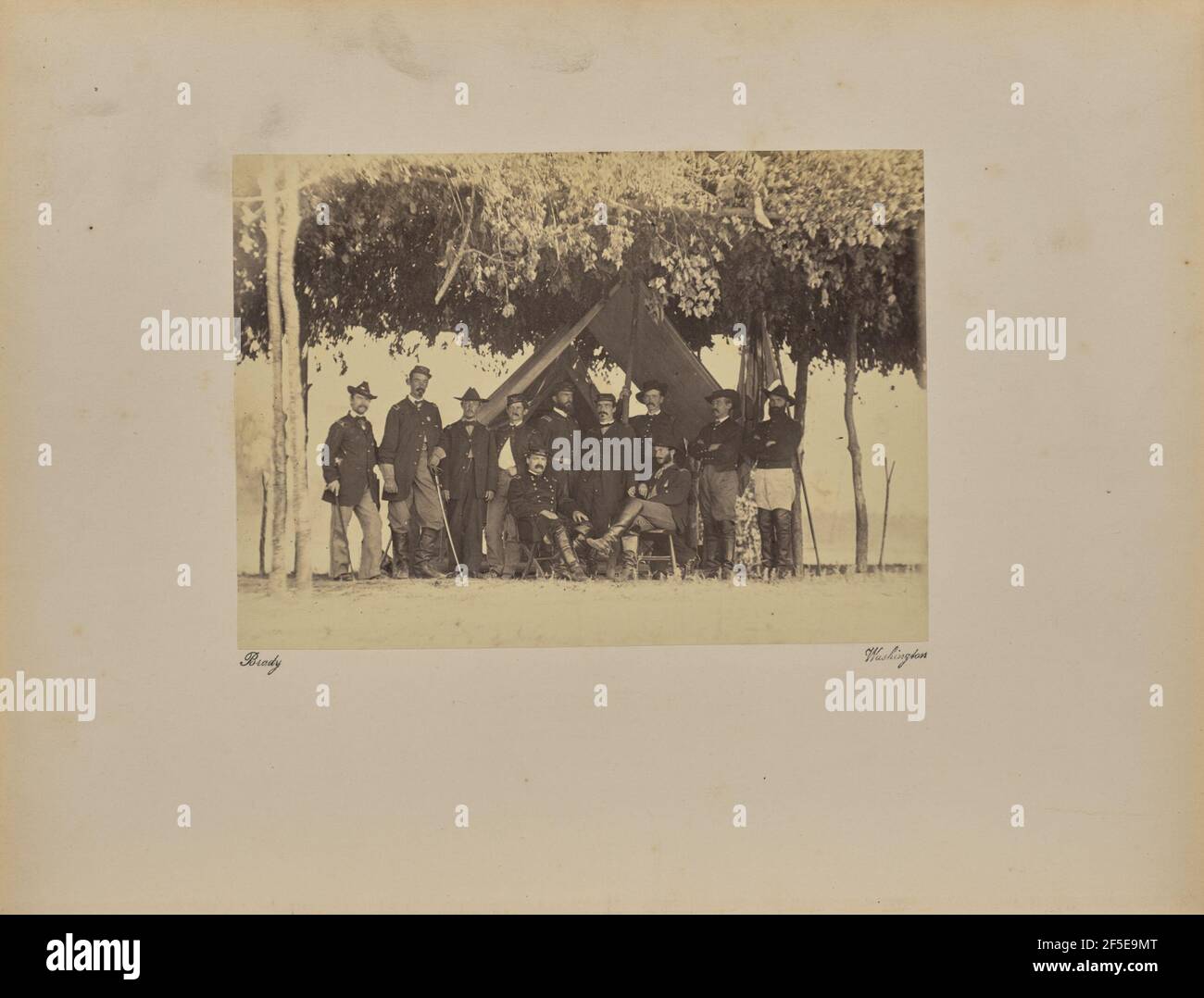 General Ledlie and Staff. Mathew B. Brady (American, about 1823 - 1896 ...