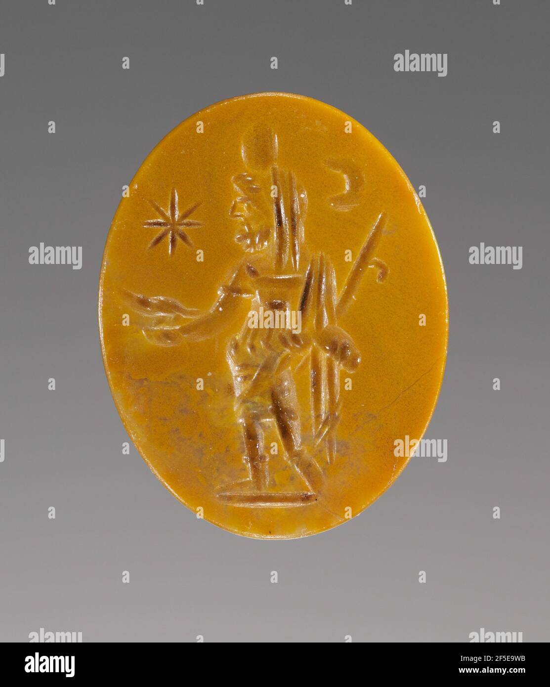 Amulet with Kronos and an Inscribed Prayer. Unknown Stock Photo - Alamy