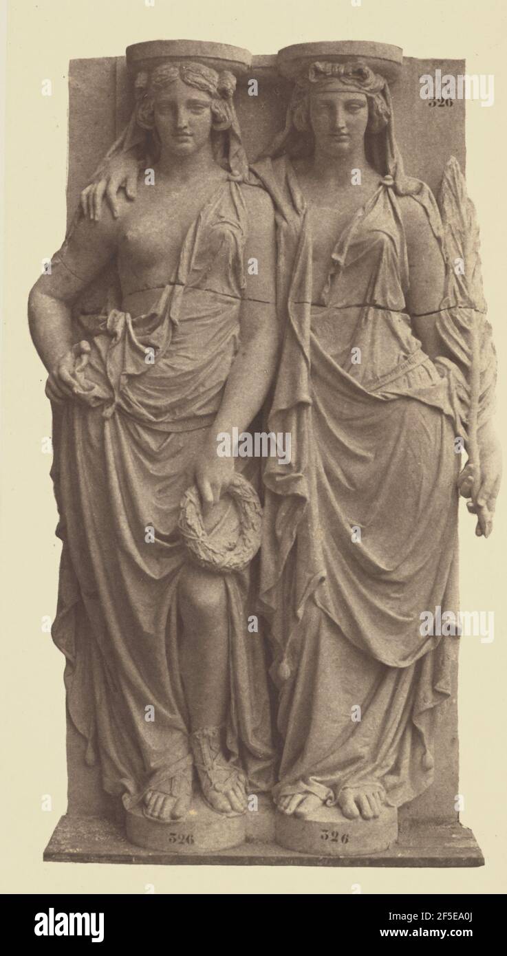 Caryatids by Joseph Pollet, Decoration of the Louvre, Paris. Édouard ...