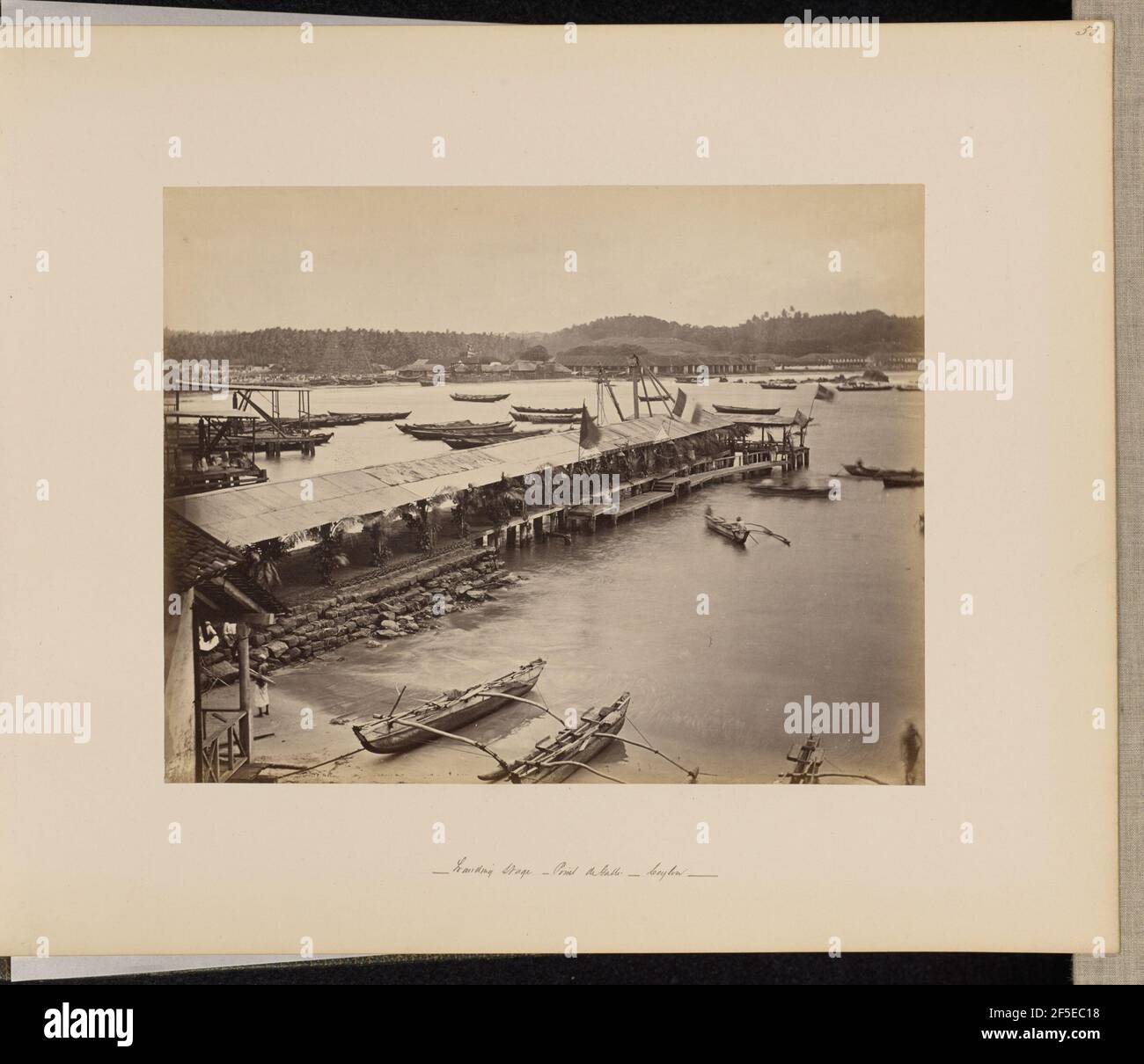 Landing Stage, Point de Galle, Ceylon. Unknown Stock Photo - Alamy