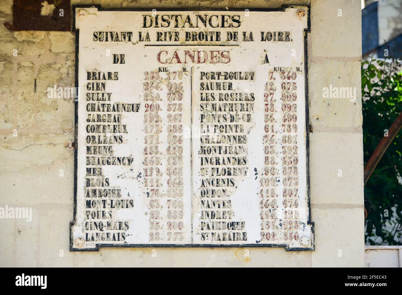 The beautiful village of Candes St Martin which sits at the confluence ...