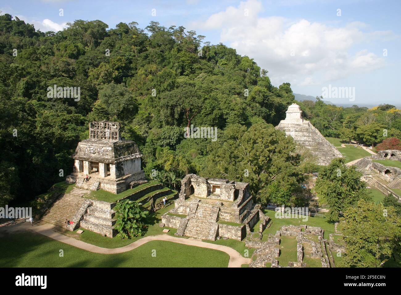 La Ruta Maya Mexico Chiapas Palenque Maya Temples Stock Photo - Alamy