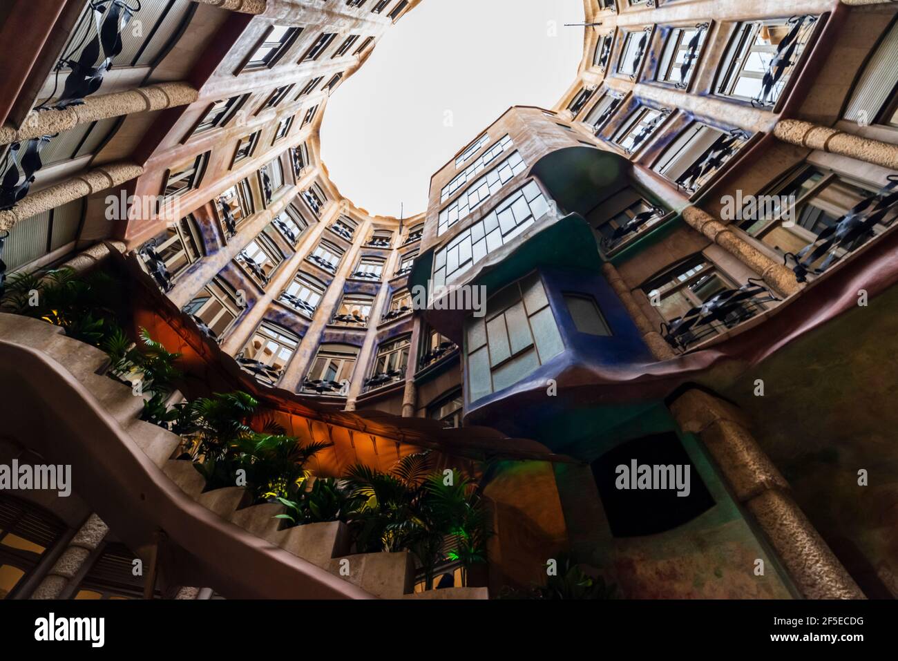 La Pedrera (Milá House),Gaud architect,Barcelona,Catalonia,Spain Stock ...