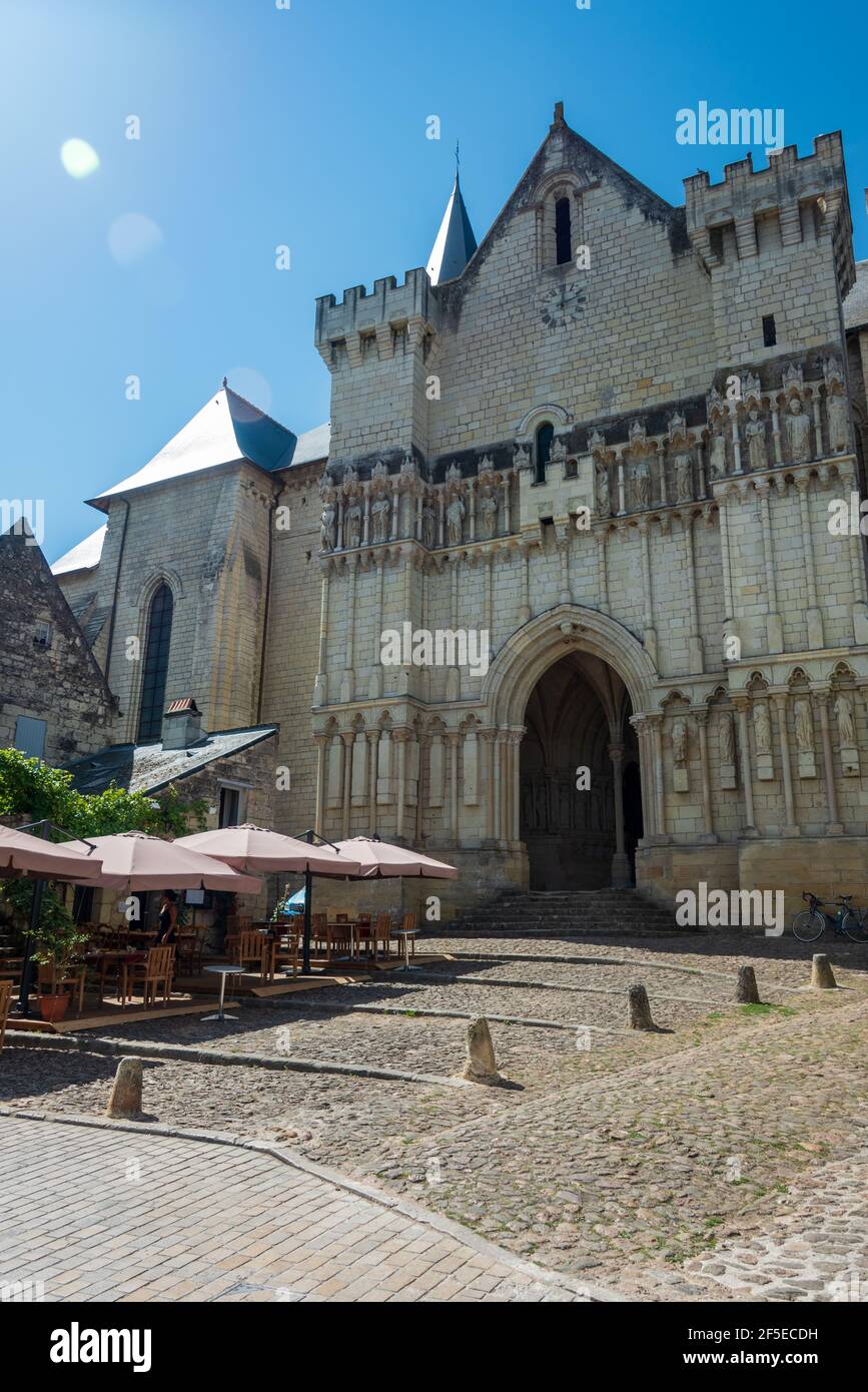 The beautiful village of Candes St Martin which sits at the confluence ...