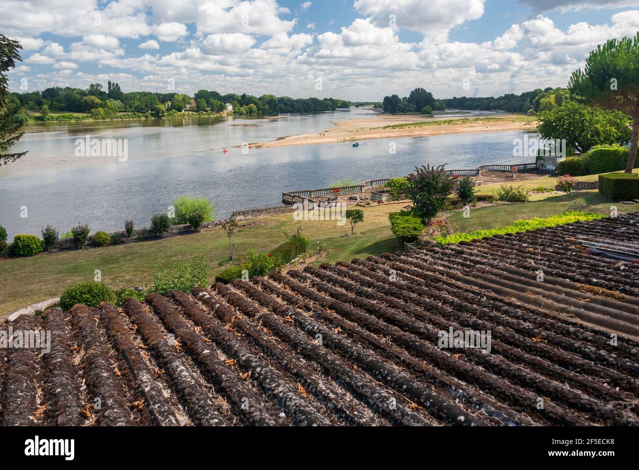 The beautiful village of Candes St Martin which sits at the confluence ...