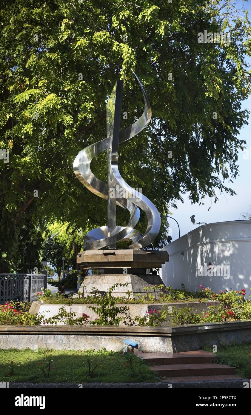 Republic Monument (Jumhooree Binaa) in Male. Republic of the Maldives ...