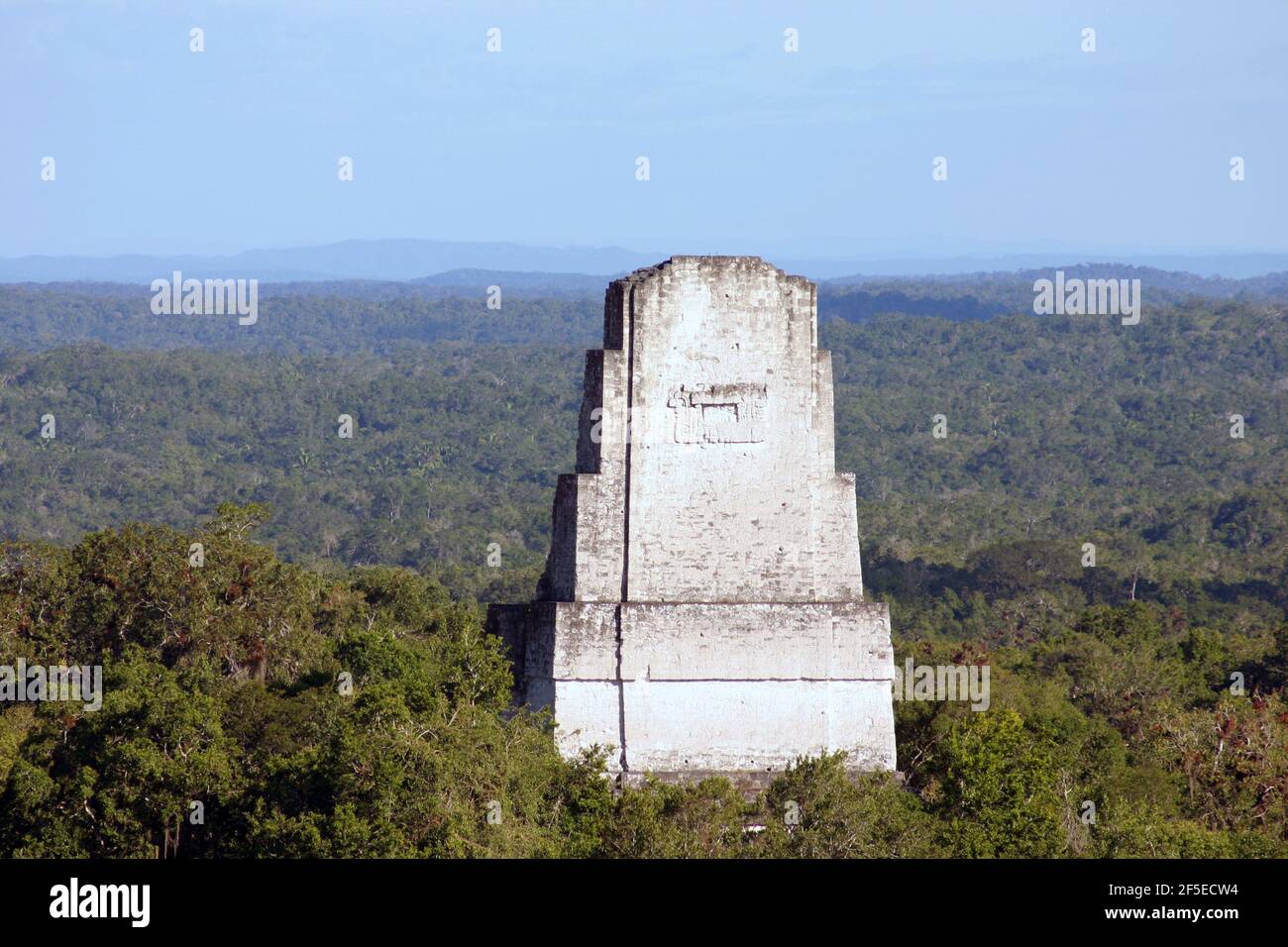 Tikal Myan ruins,Guatamala,Central America.A View of Temple IV.Used in ...