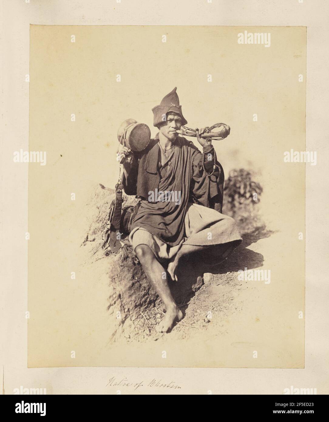Native of Bhootan. Possibly Sir Benjamin Simpson (British, 1831 - 1923 ...