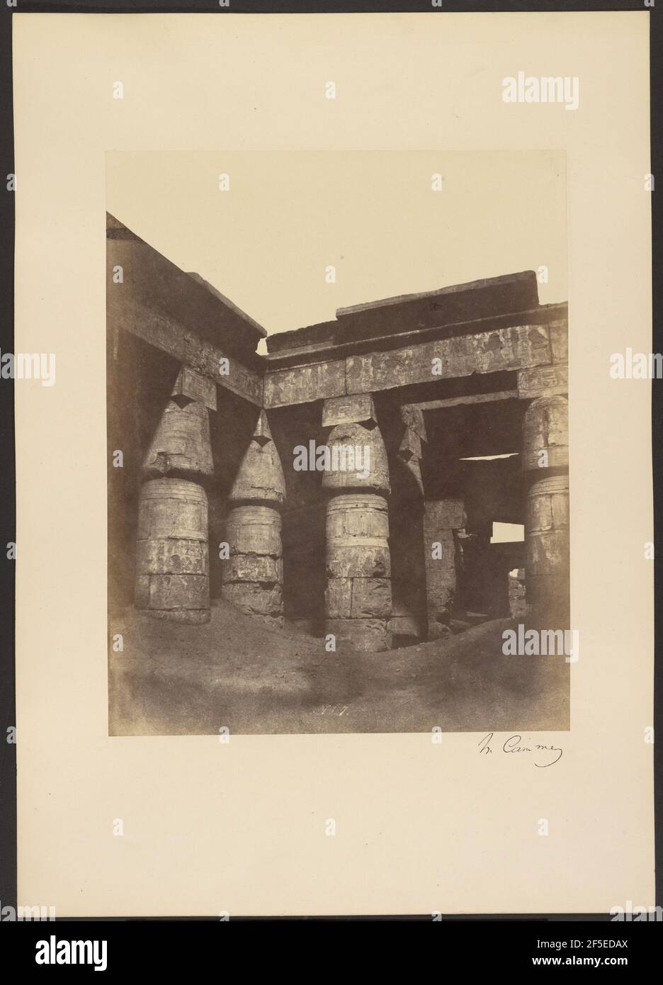 Temple de Kous. Henry Cammas (French, 1813 - 1888 Stock Photo - Alamy