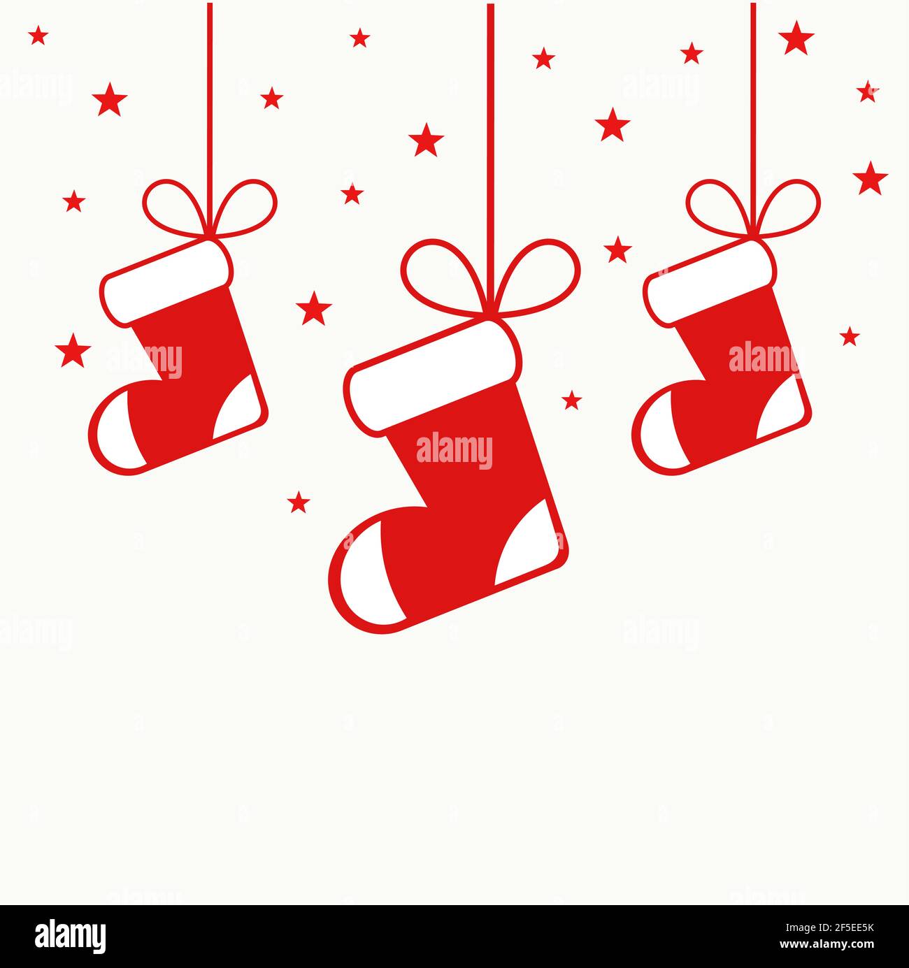 Red christmas stockings Stock Vector Images - Alamy