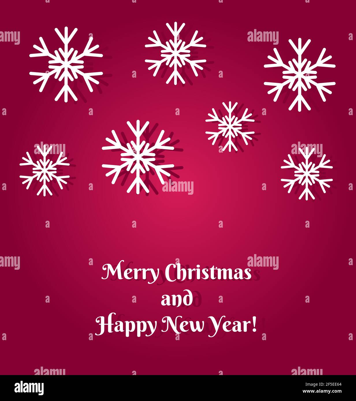 Christmas snowflake greeting card illustration Stock Vector Image & Art ...