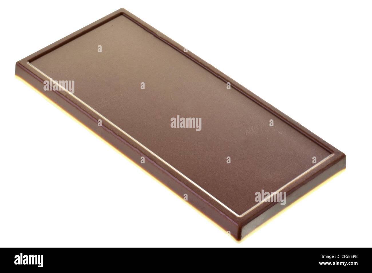 bar of chocolate top view isolated on a white background Stock Photo ...