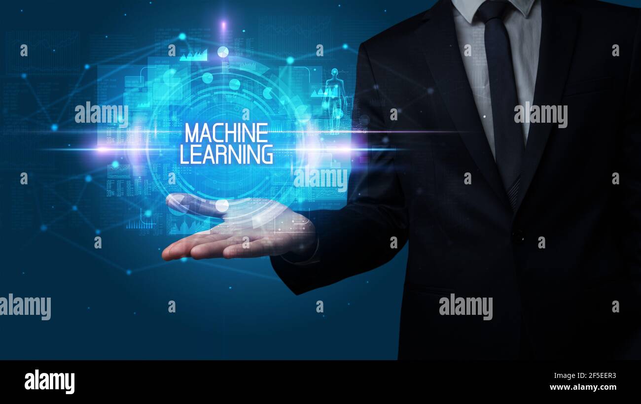 Man hand holding digital technology concept Stock Photo - Alamy