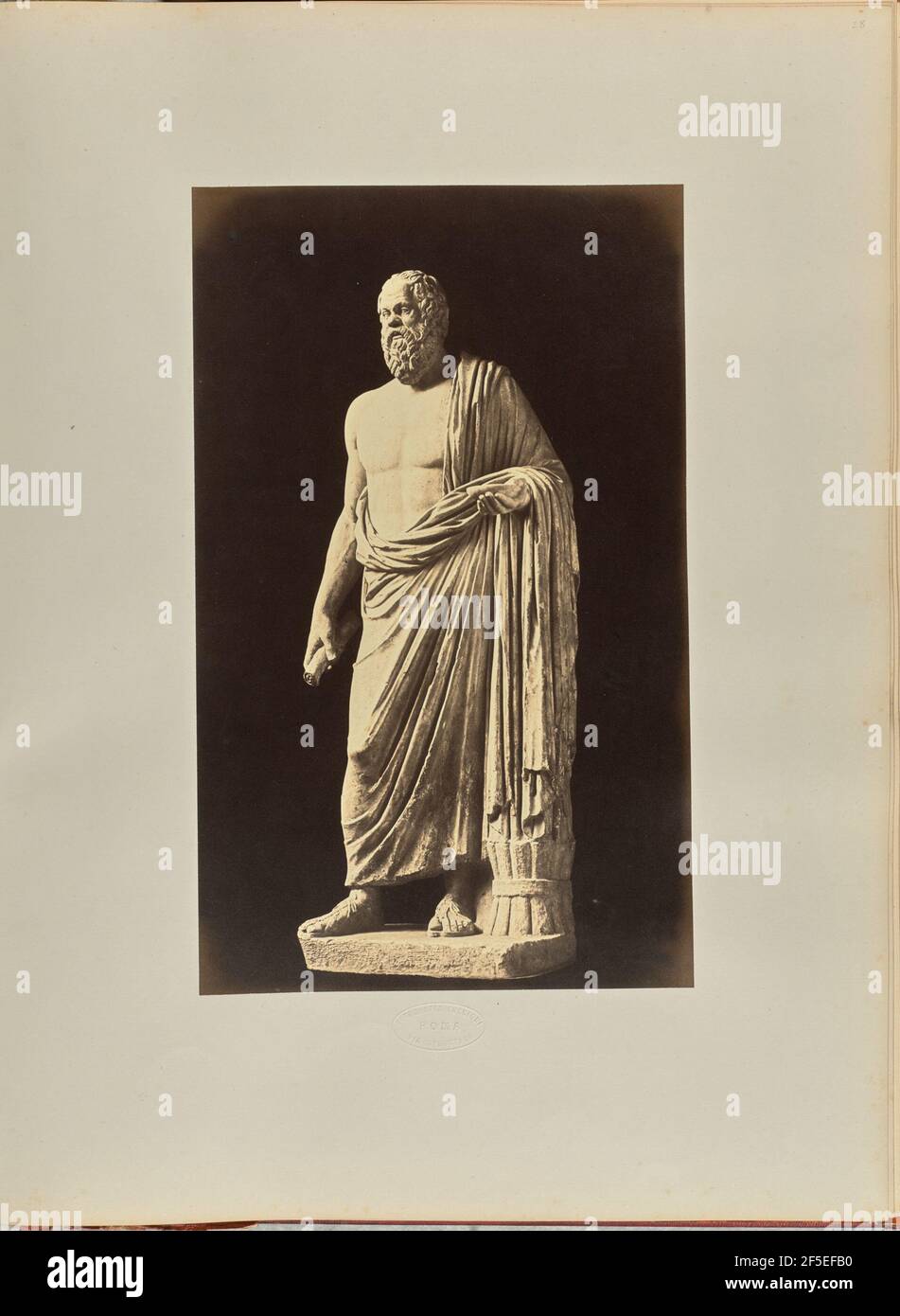 Statue of Socrates. Tommaso Cuccioni (Italian, 1790 - 1864 Stock Photo ...