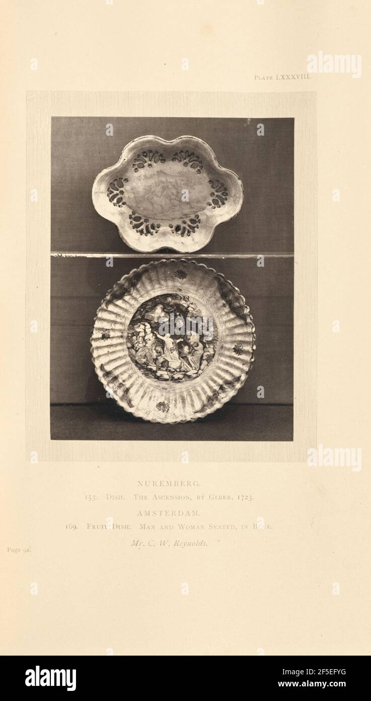 Two dishes. William Chaffers (English, 1811 - 1892 Stock Photo - Alamy