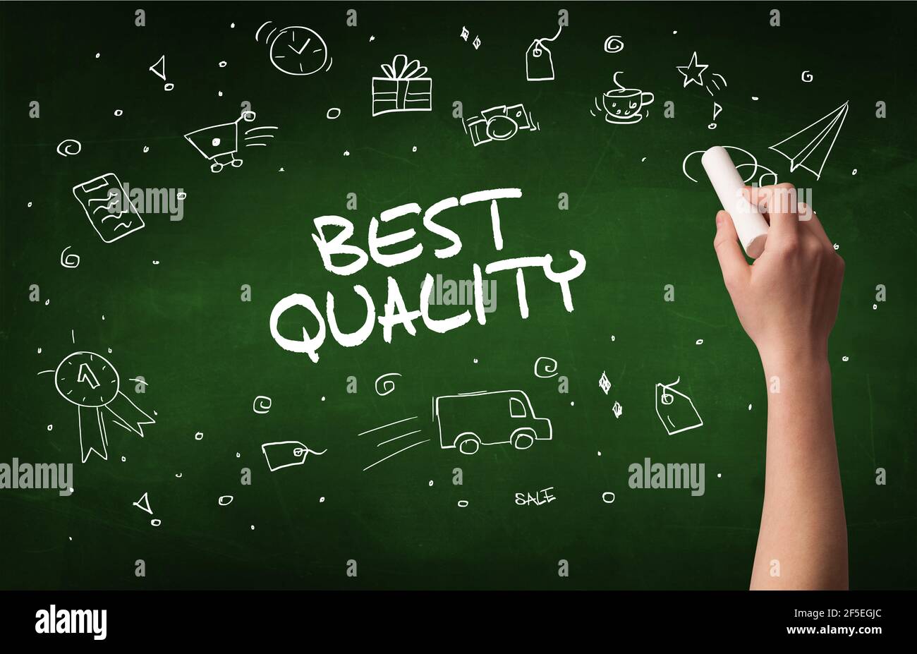Hand drawing online shopping concept Stock Photo - Alamy