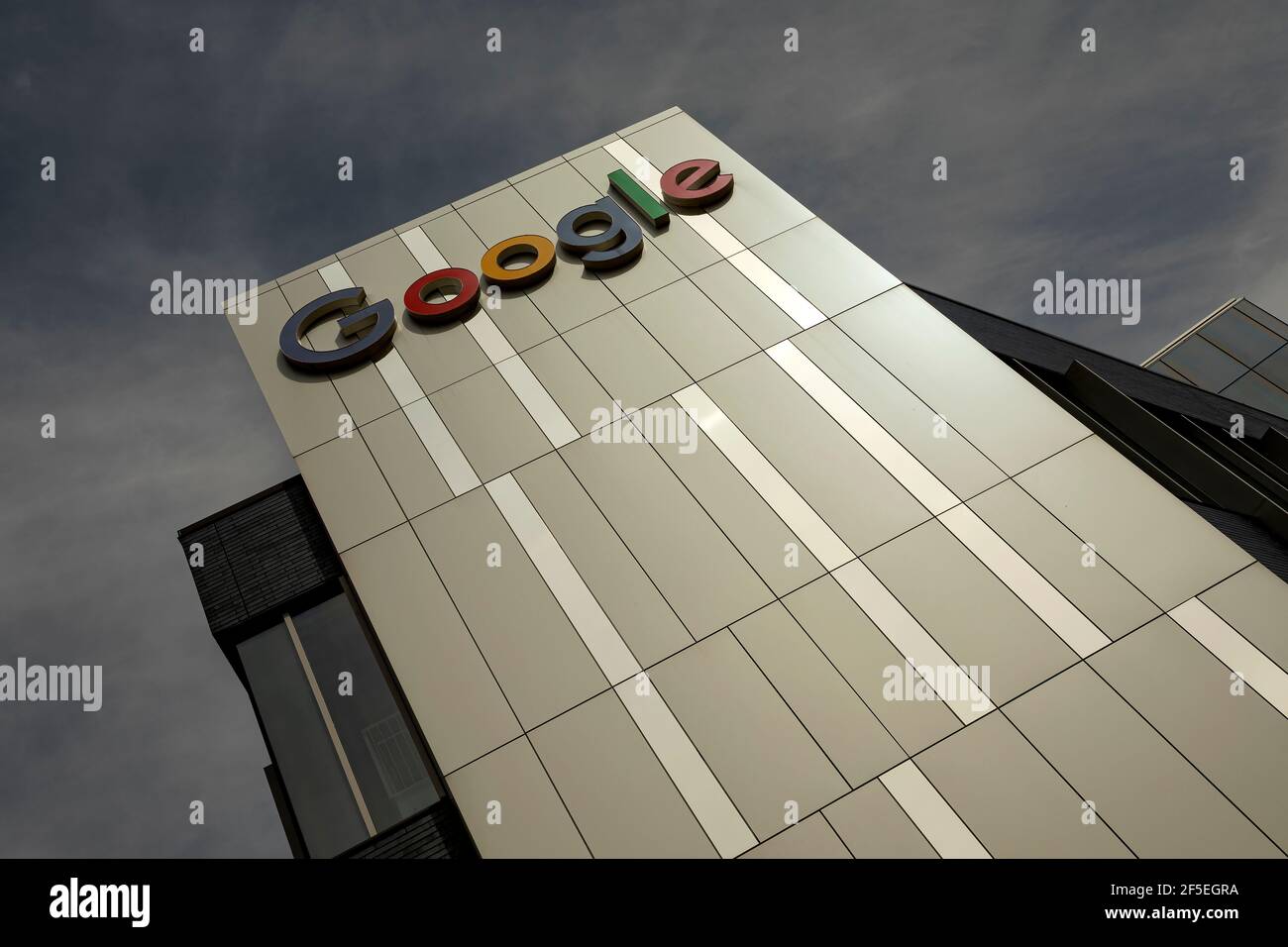 Google Logo Sign and building. Kitchener Ontario Canada Stock Photo - Alamy