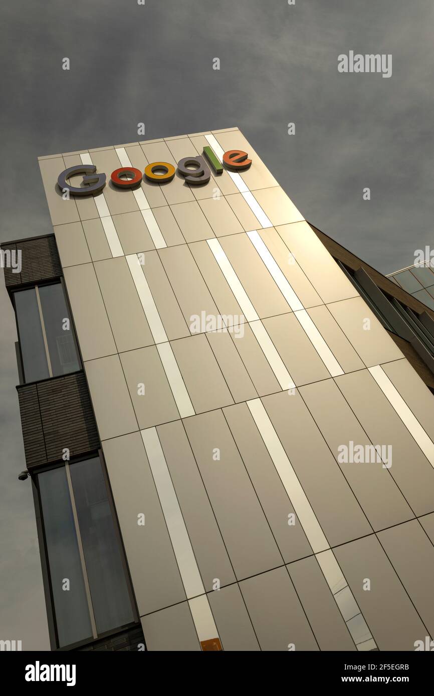 Google Logo Sign and building. Kitchener Ontario Canada Stock Photo - Alamy