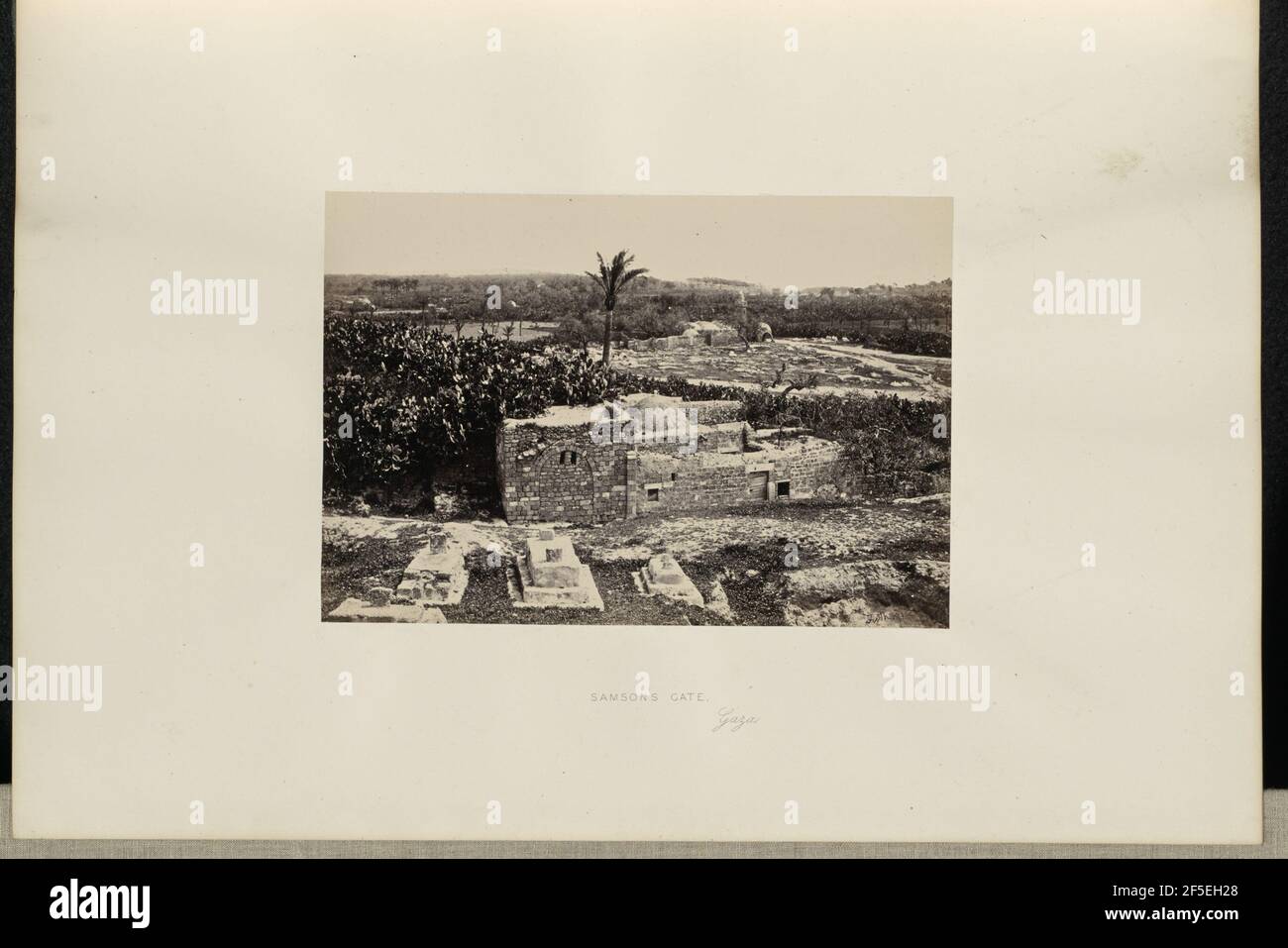 Samson's Gate, Gaza. Francis Frith (English, 1822 - 1898 Stock Photo ...