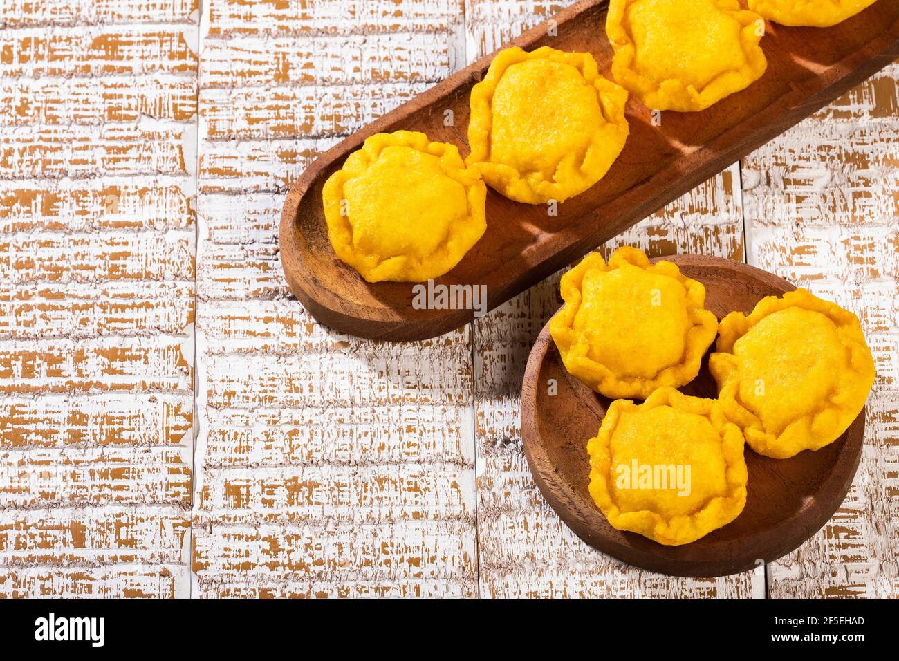 Colombian chicken stuffed cake - Colombian food Stock Photo - Alamy