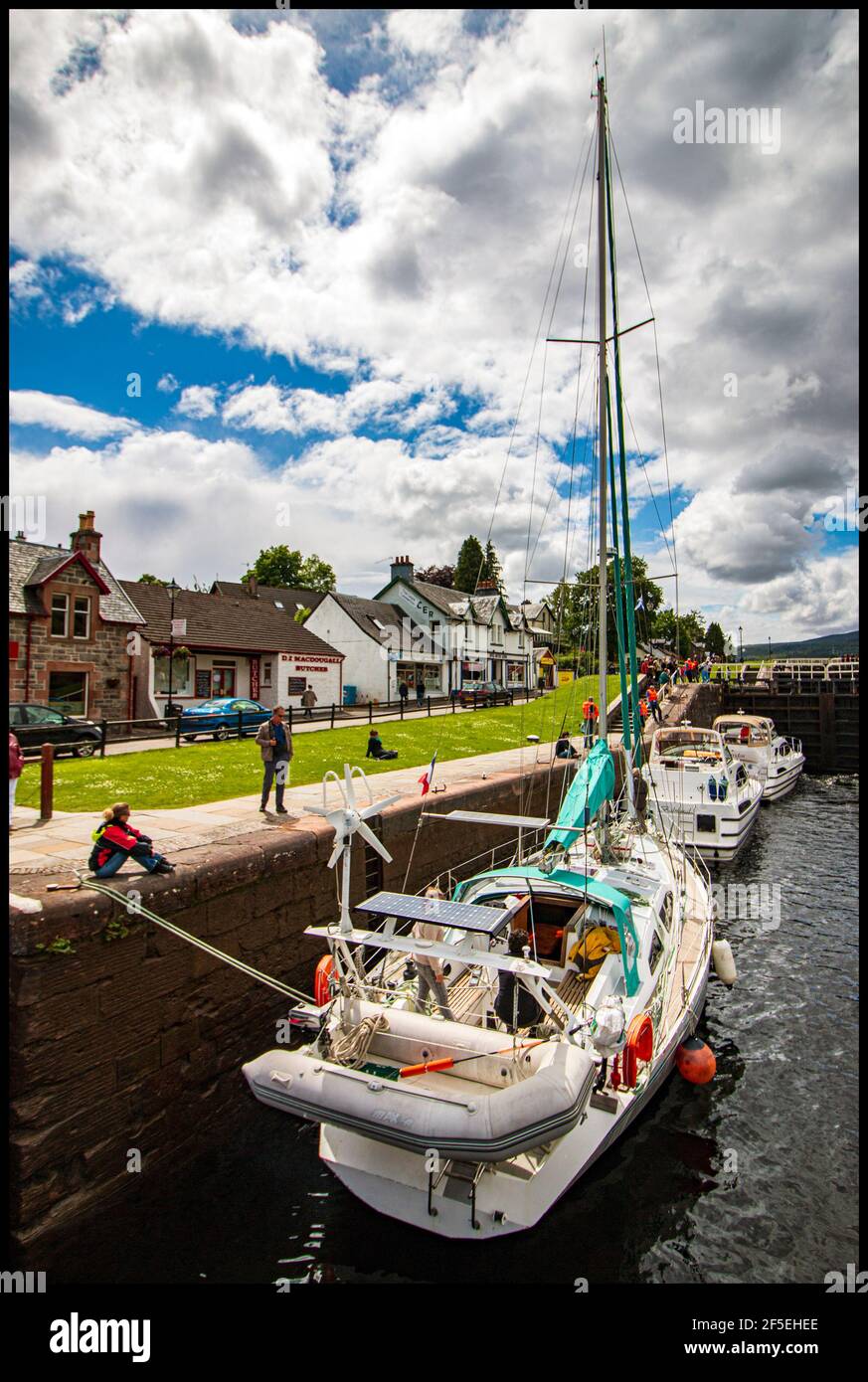 Going Through the locks Stock Photo - Alamy