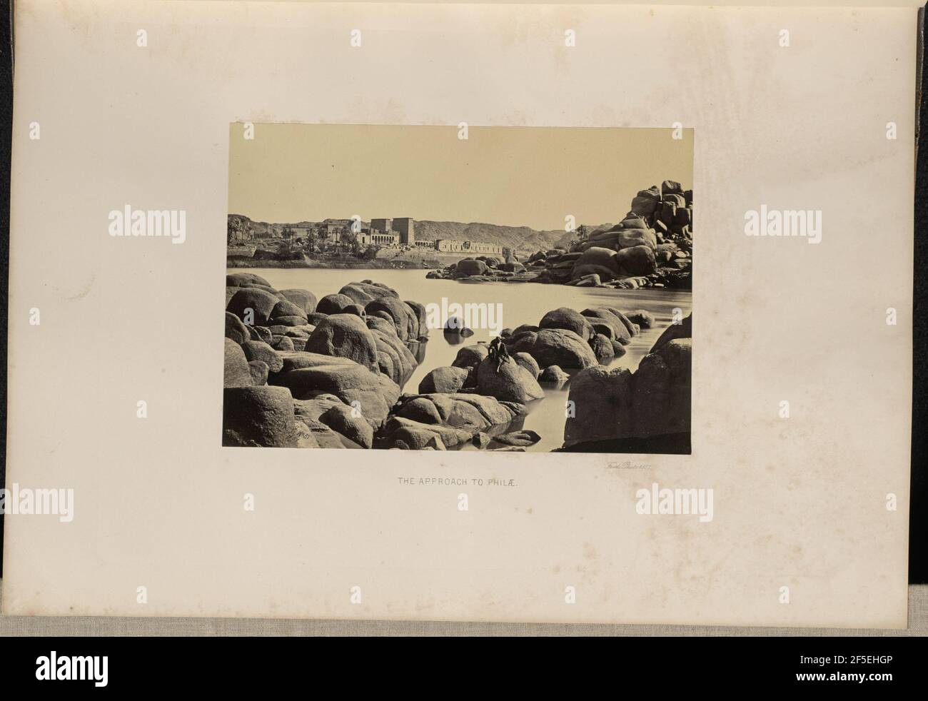 The Approach to Philae. Francis Frith (English, 1822 - 1898 Stock Photo ...