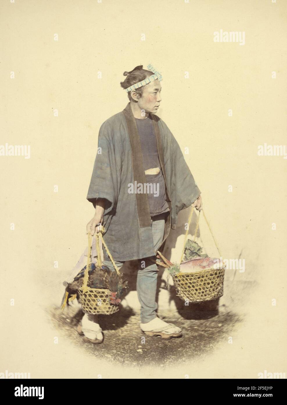 Japanese Cook, Returning from Market. Felice Beato (English, born Italy ...