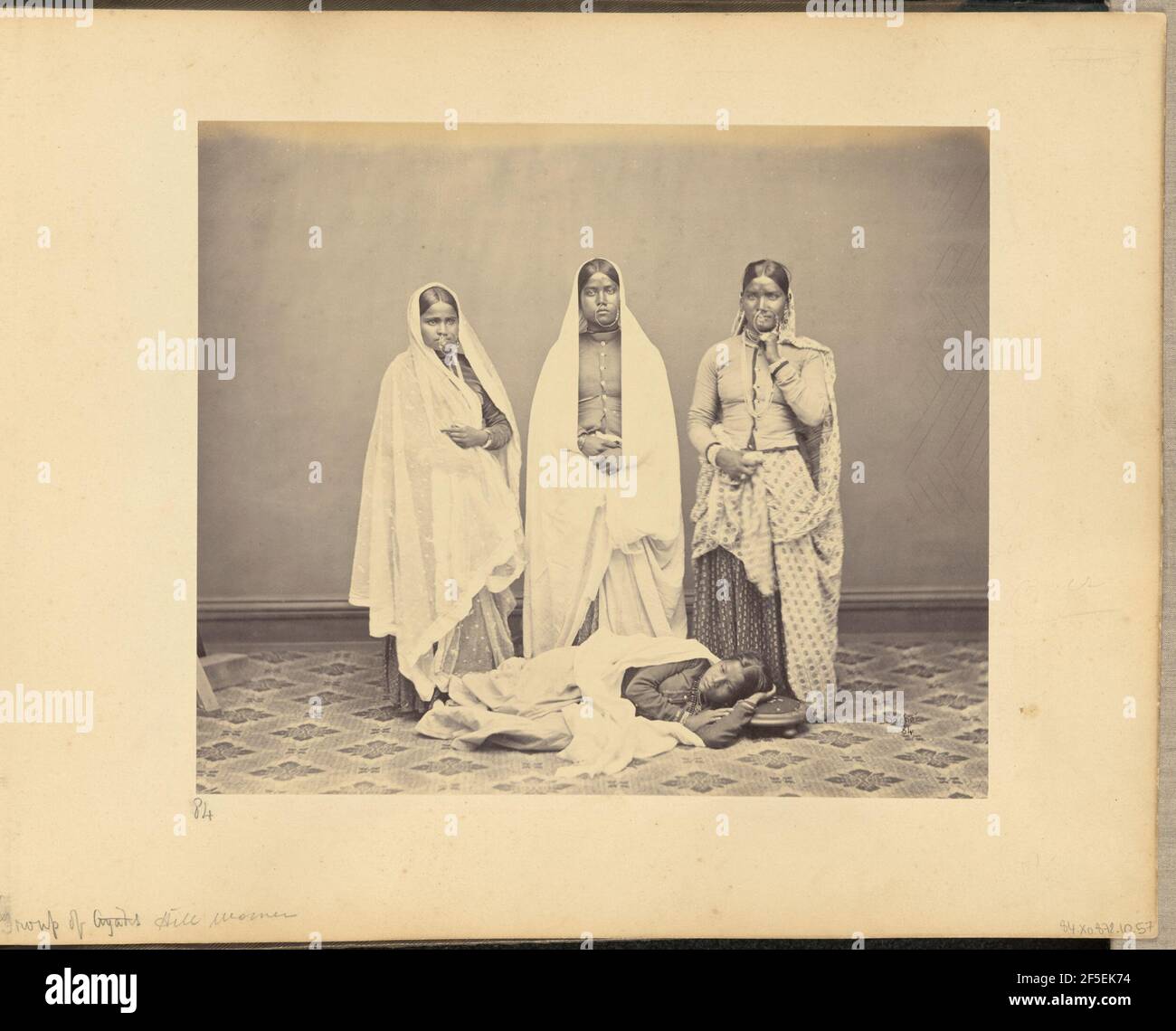 Group of Ayahs. Hill Women. John Edward Saché (Prussian or British ...