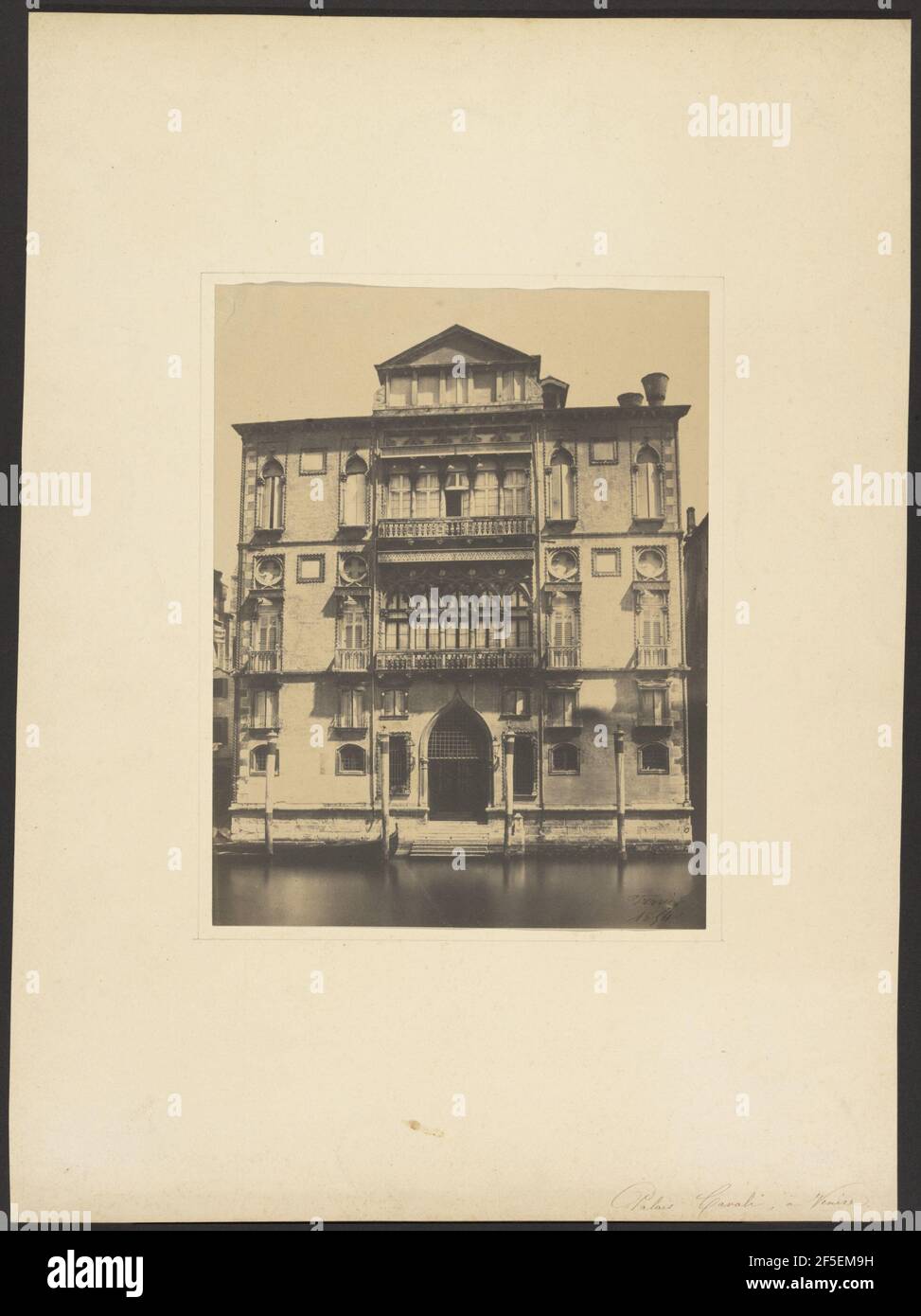 Palais Cavalli, a Venise. Claude-Marie Ferrier (French, 1811 - 1889 ...