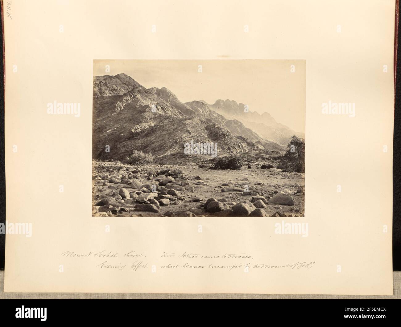 Mount Serbal, Sinai, Evening Effect. "and Jethro came to Moses where he ...