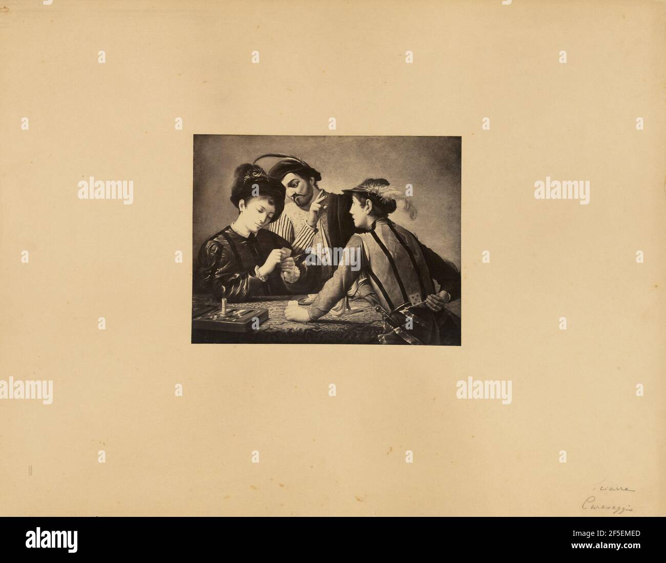 Caravaggio's "The Cardsharps". James Anderson (British, 1813 - 1877 ...