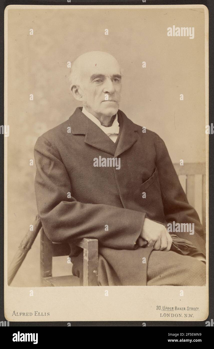 Unidentified older man seated, holding gloves. Alfred Ellis (British ...