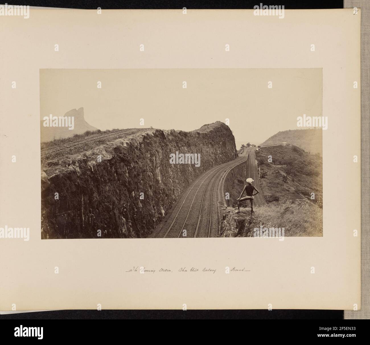 The Reversing Station, Bhor Ghât Railway, Poonah. possibly Samuel ...