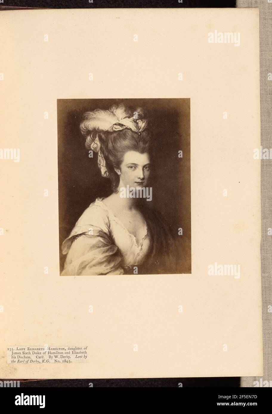 Lady Elizabeth Hamilton. Charles Thurston Thompson (English, 1816 ...