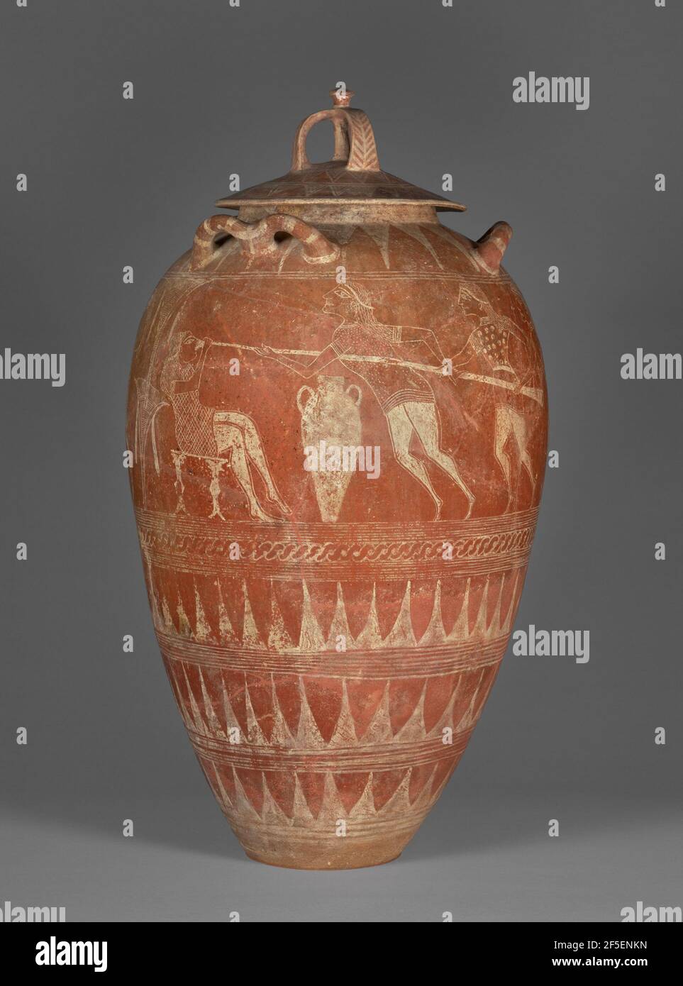 Lid of a Pithos with the Blinding of Polyphemos. Workshop of the ...