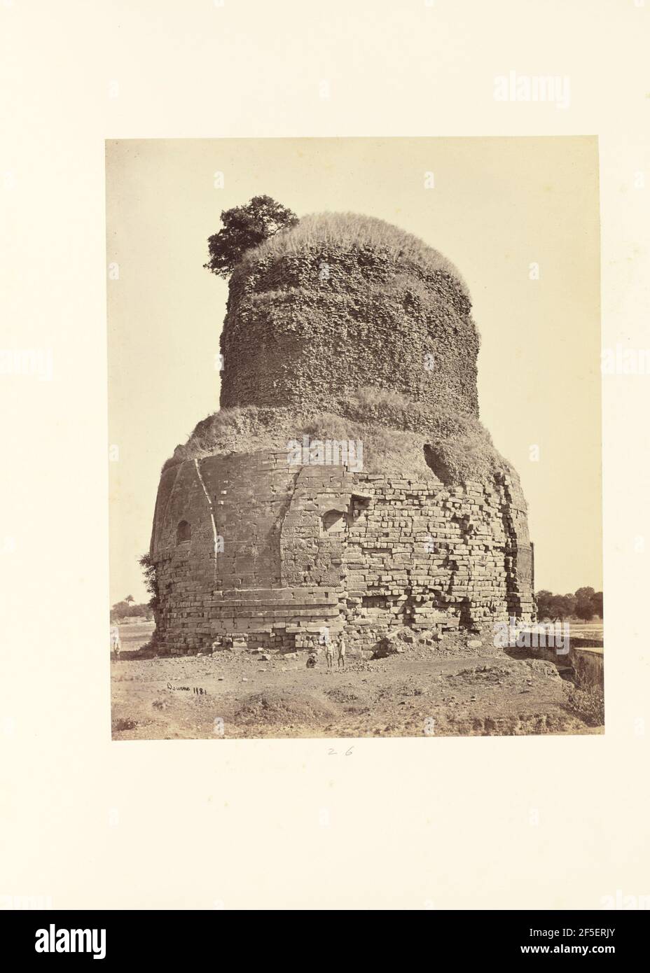 Benares; Ancient Bhuddist sic Tower at Sarnath. Samuel Bourne (English ...