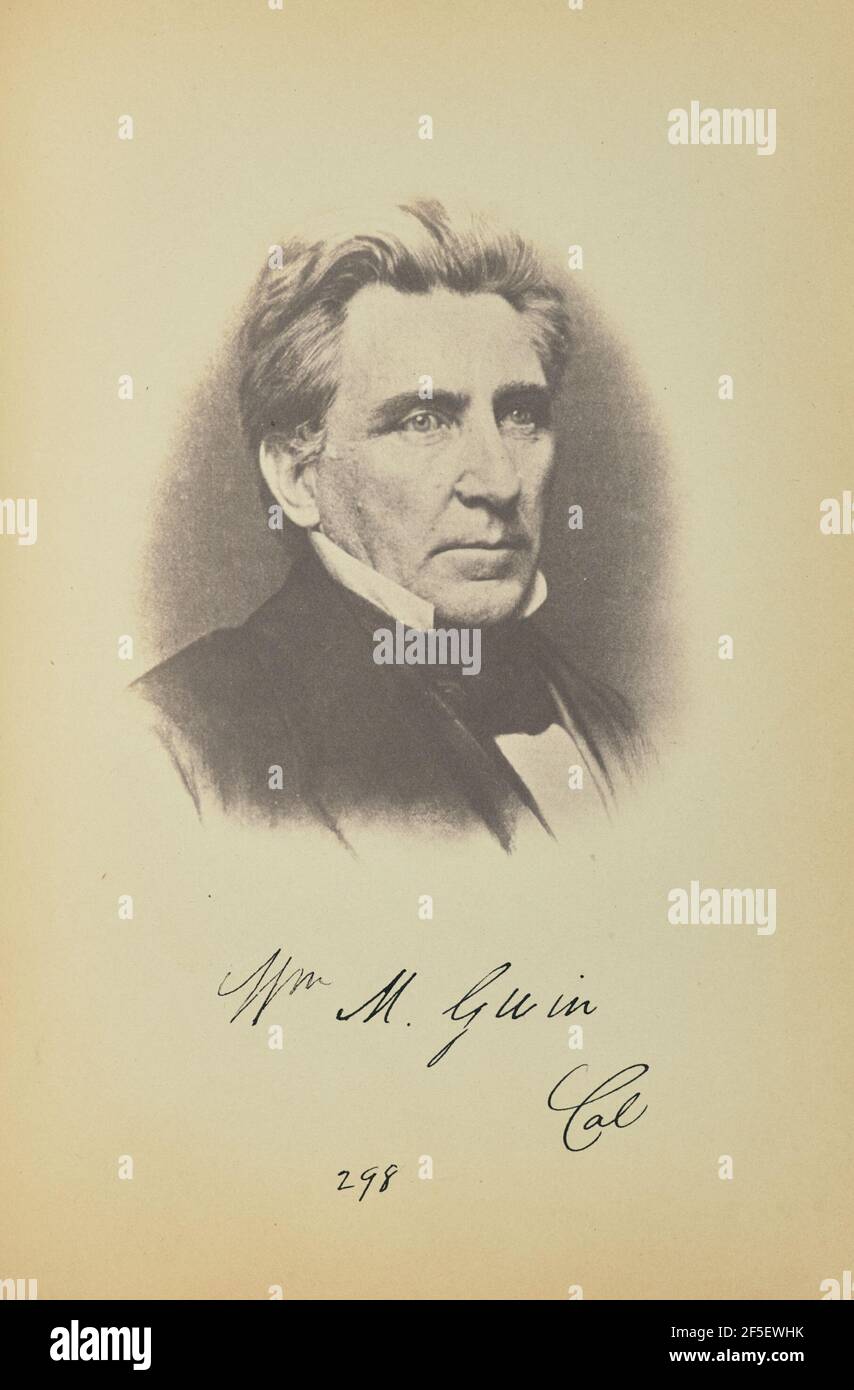 William M. Gwin Stock Photo - Alamy