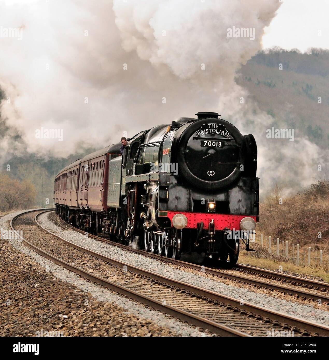 Oliver cromwell 70013 steam locomotive hi-res stock photography and ...