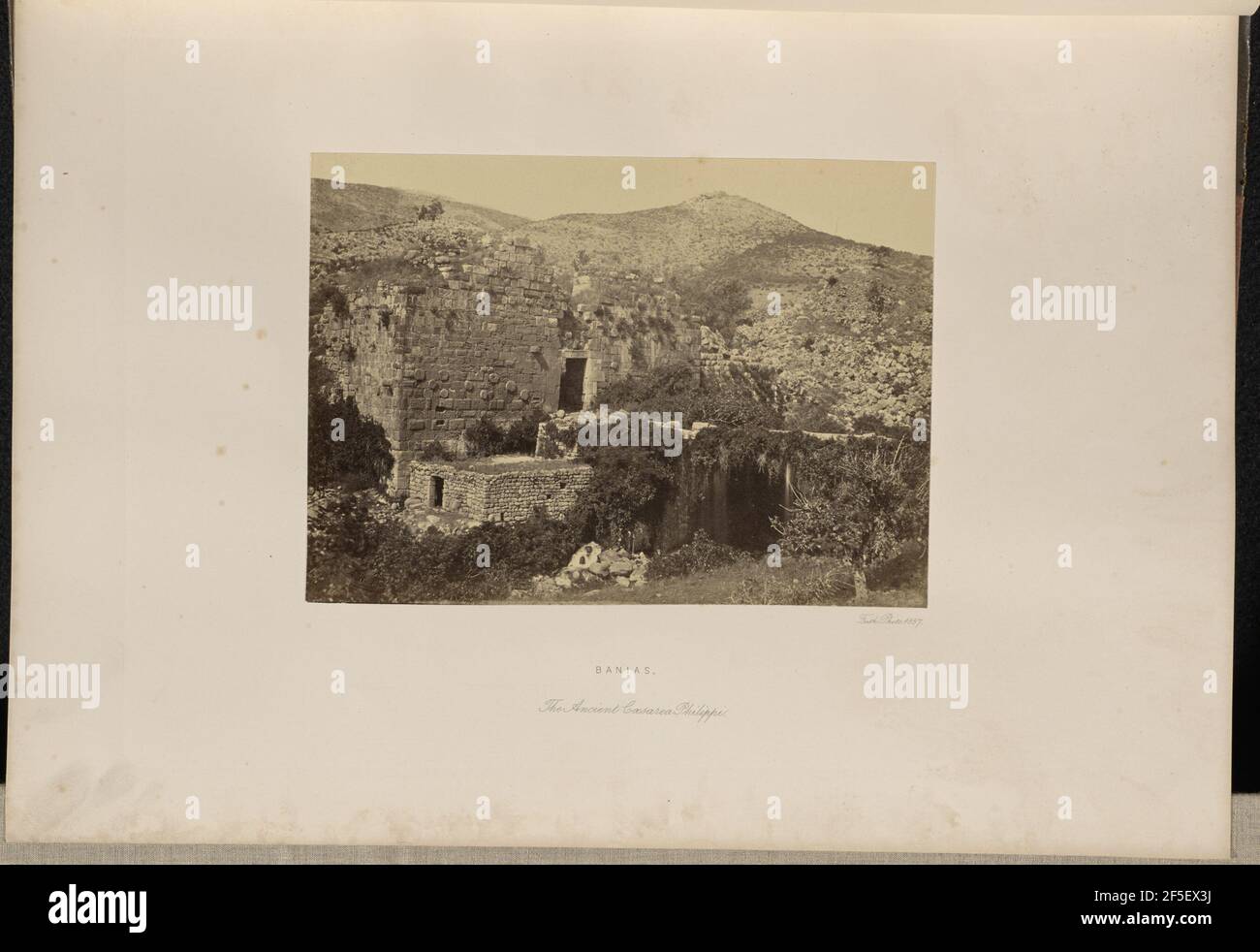 Banias, The Ancient Caesarea Philippi. Francis Frith (English, 1822 ...