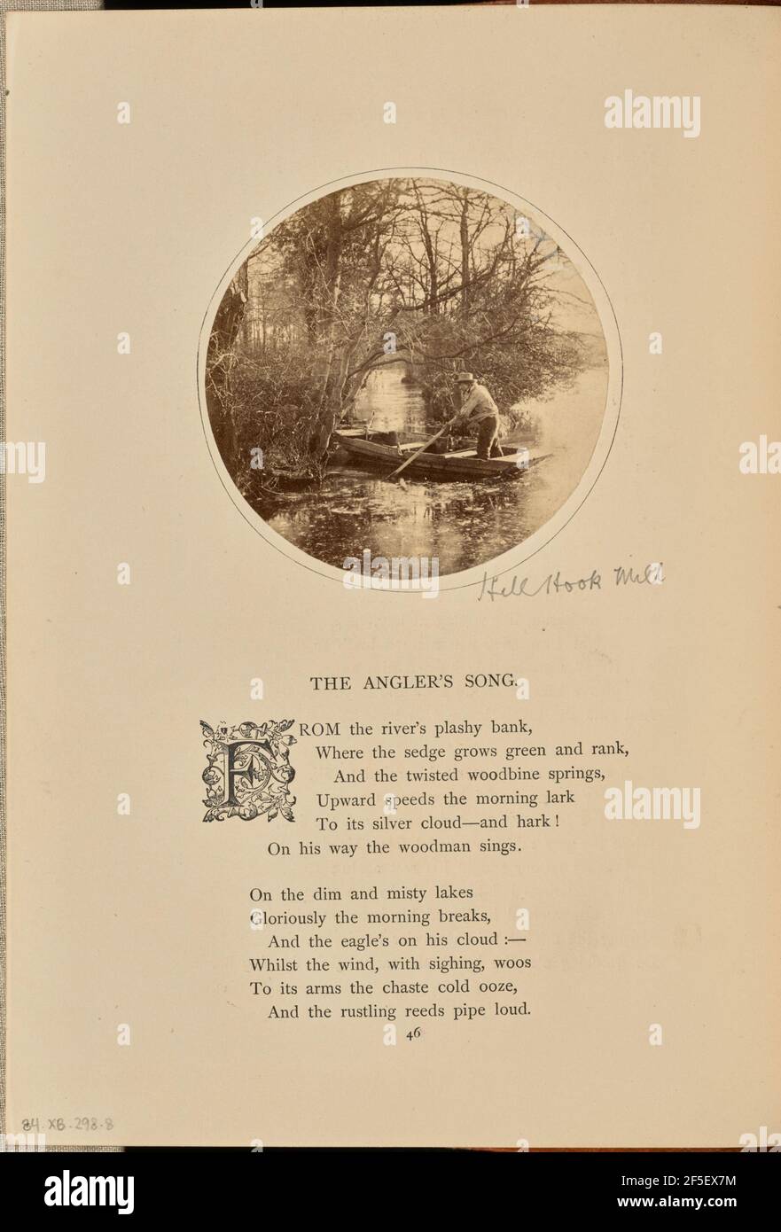 A man punting, England. William Grundy (English, 1806 - 1859 Stock ...