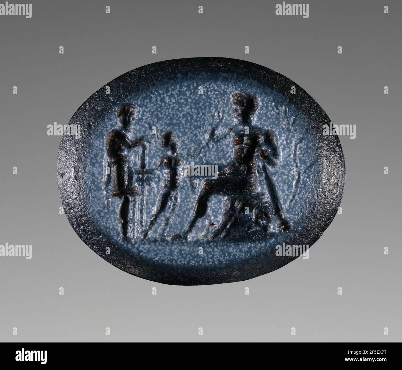 Engraved Gem with Hercules and Telephus. Unknown Stock Photo - Alamy