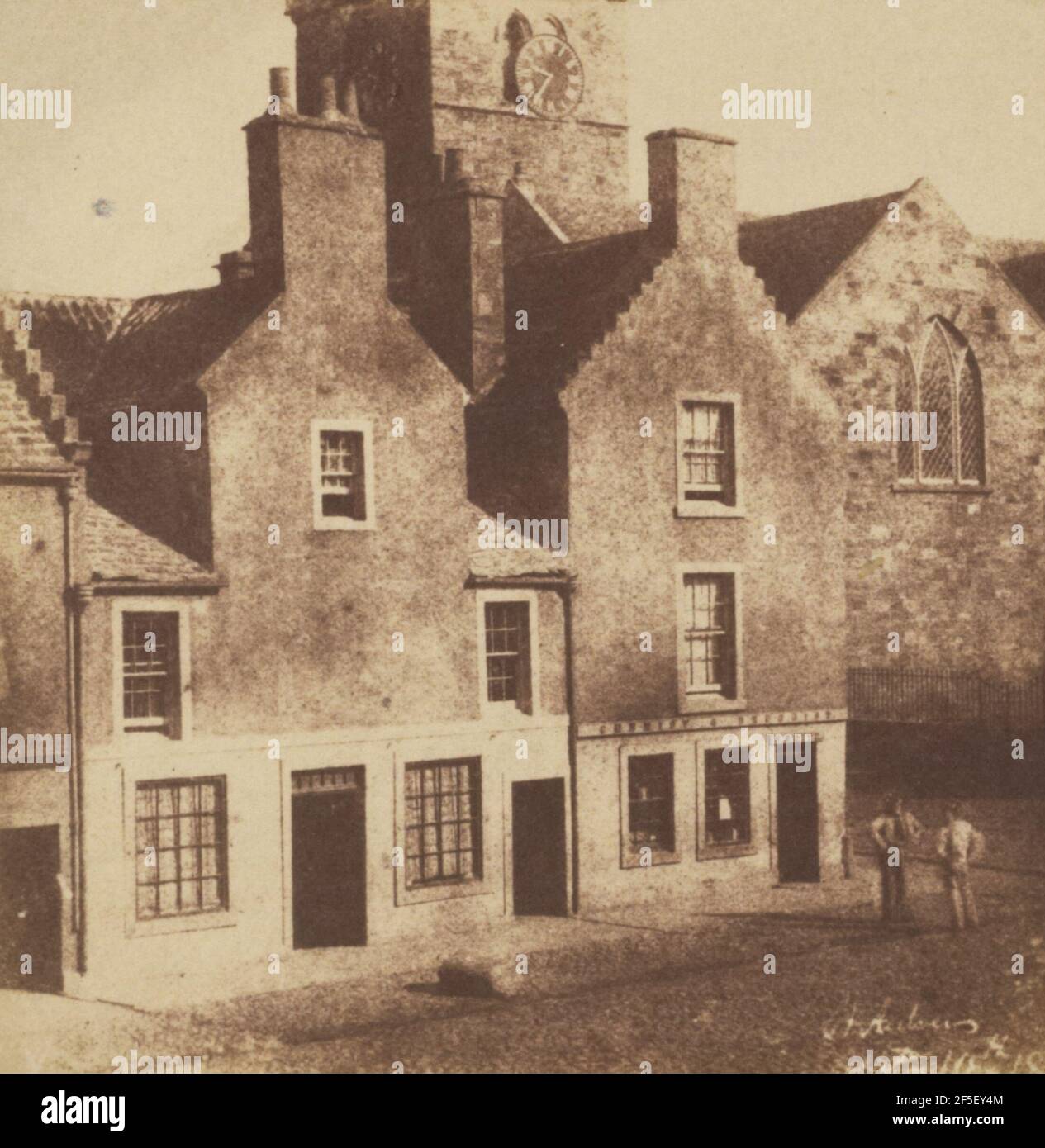 Old Houses and Town Church, St. Andrews.. Hill & Adamson (Scottish ...