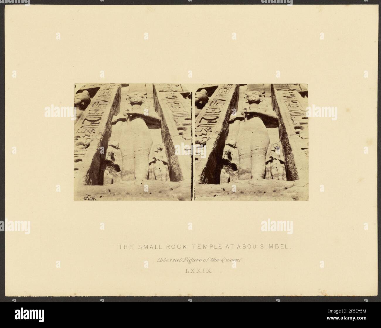 The Small Rock Temple at Abou Simbel: Colossal Figure of the Queen ...