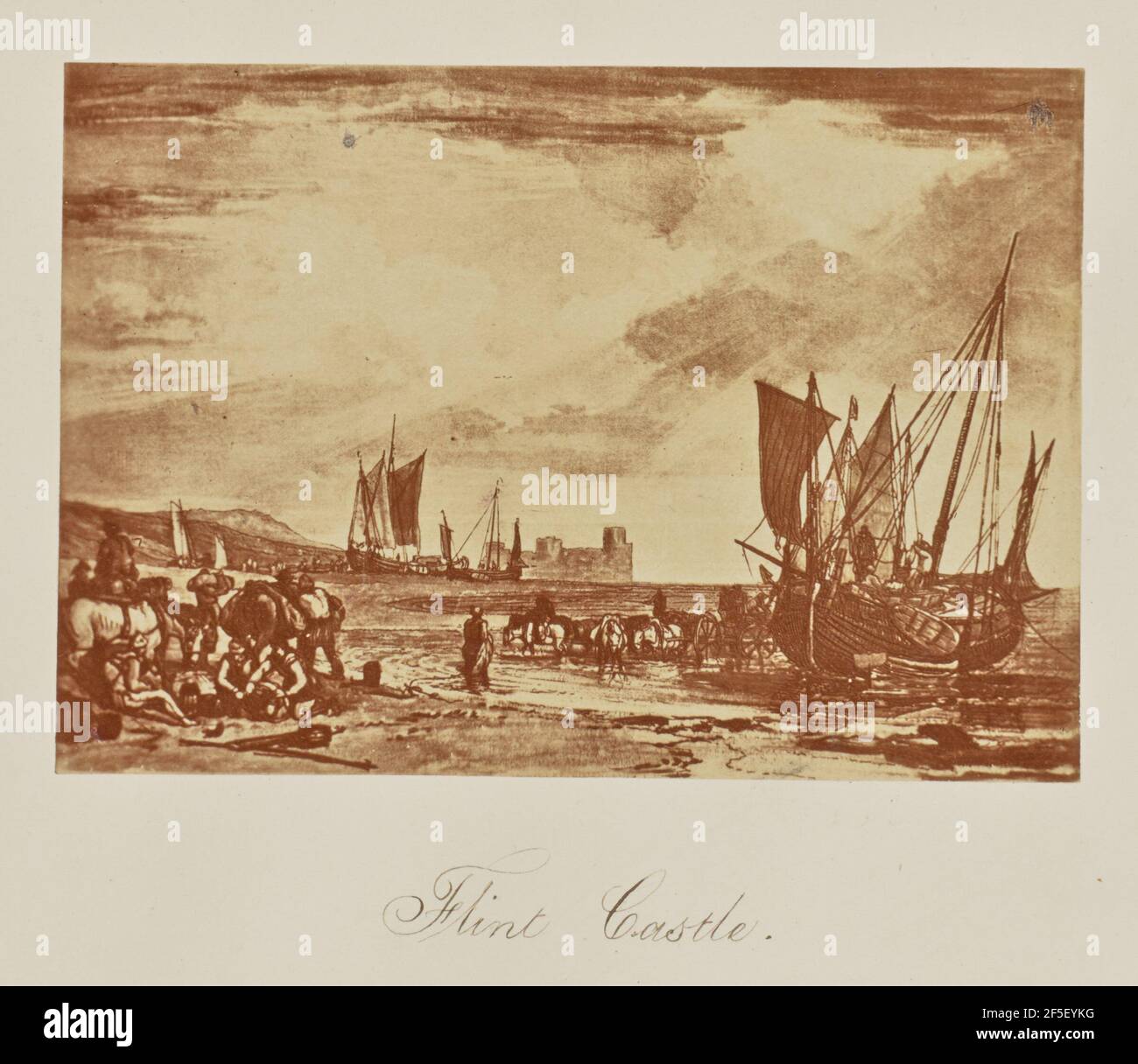 Turner's Liber Studiorum. Flint Castle.. Caroline Bertolacci (British ...