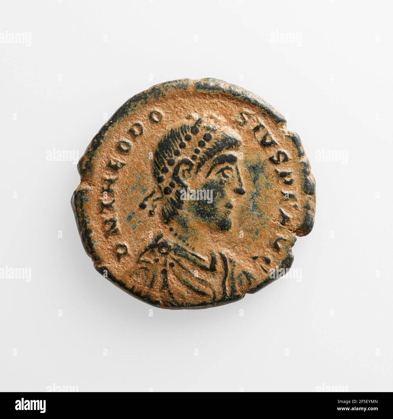 Coin with Theodosius I. Unknown Stock Photo - Alamy