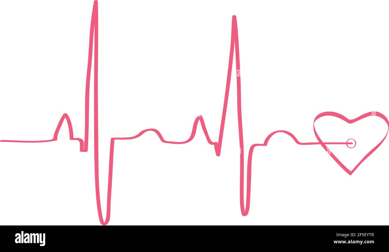 heart cardio line Stock Vector Image & Art - Alamy