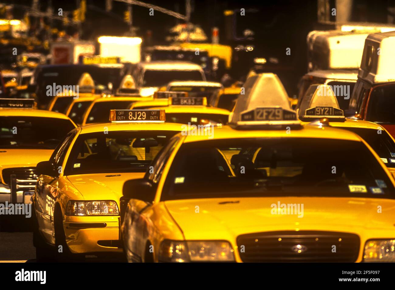 2002 HISTORICAL STACKED RACKED AND PACKED YELLOW TAXI CABS (©FORD MOTOR ...