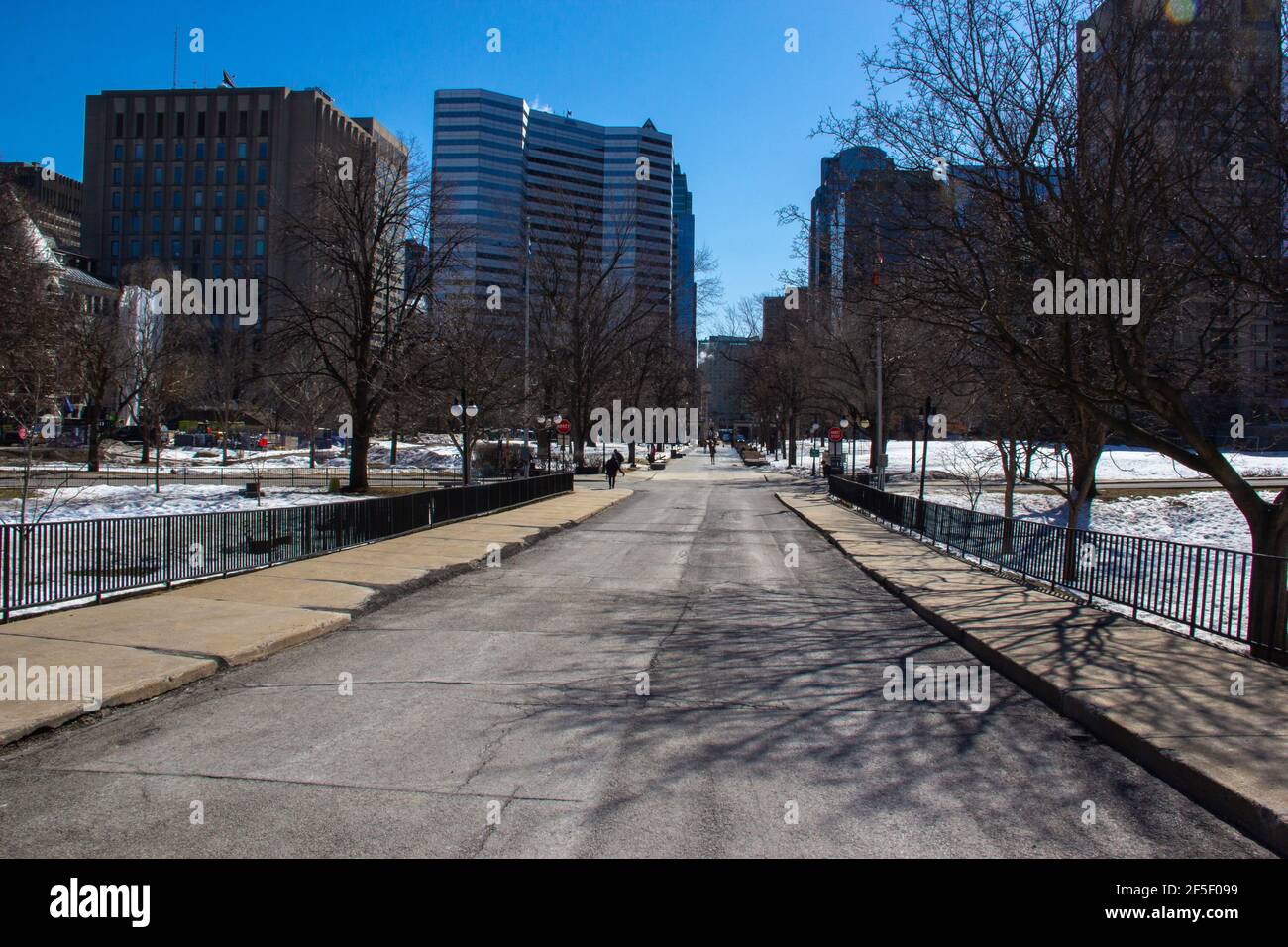 University campus in winter Stock Photo - Alamy